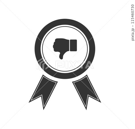 Not recommended award icon flatのイラスト素材 [115460730] - PIXTA