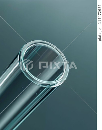 Crystal Clear Laboratory Test Tube. Generative aiのイラスト素材 [115472682 ...