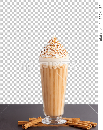 Churro milkshake tall glass churro sticks...のイラスト素材 [115524189] - PIXTA