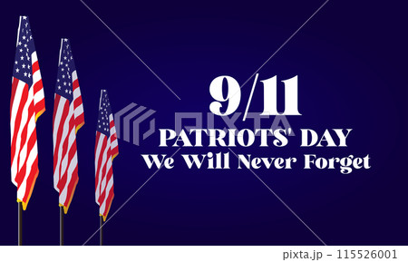BestValue 911 Patriots Day We Will Never Forget...のイラスト素材 [115526001 ...