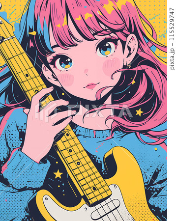 Anime Bass Guitar Wallpaper