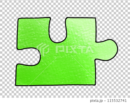 Loose and simple puzzle pieces (two concave,... - Stock Illustration ...