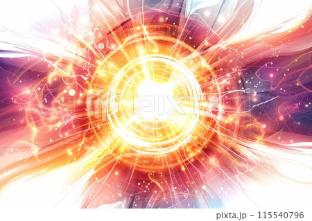 Radiant visualization of fusion energy with...のイラスト素材 [115540796] - PIXTA