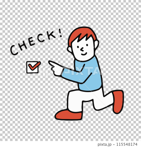 Person checking: Illustrations for checklists... - Stock Illustration ...