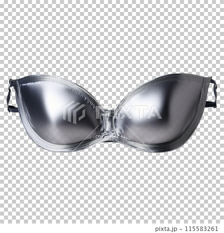 Metallic Silver Satin Bra A metallic silver... - Stock Illustration ...