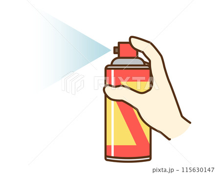 スプレーを噴射するイラスト_殺虫剤のイラスト素材 [115630147] - PIXTA