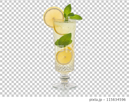 Cameroonian Ngomba in tall glass garnished with...のイラスト素材 [115634596 ...