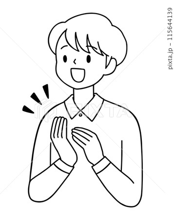 Clapping Hands Coloring Page Shout With Joy Coloring Page Etsy