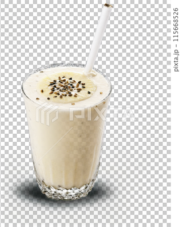 Soursop milkshake tropical glass soursop pulp...のイラスト素材 [115668526] - PIXTA