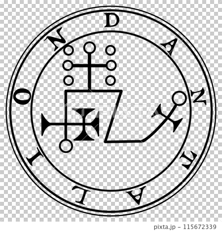 Goetia's Demon Dantalion - Stock Illustration [115672339] - PIXTA