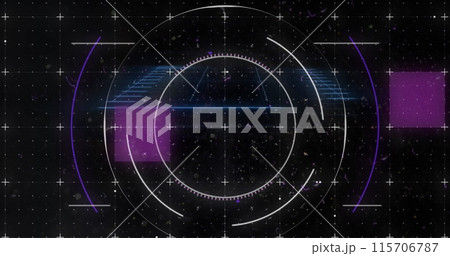 Image of scope scanning numbers changing and...のイラスト素材 [115706787] - PIXTA
