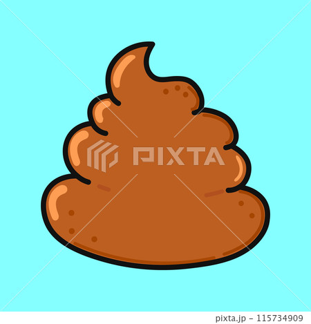 Turd character. Vector hand drawn cartoon...のイラスト素材 [115734909] - PIXTA