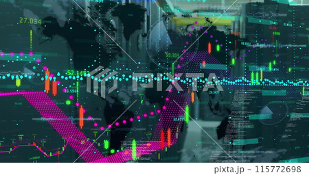Image of cyber attack warning over statistics...のイラスト素材 [115772698] - PIXTA