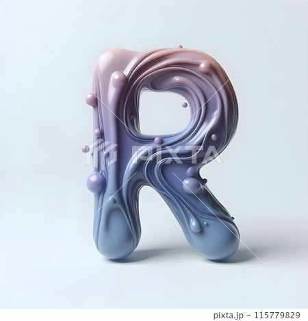 Dissolving Letter R.のイラスト素材 [115779829] - PIXTA