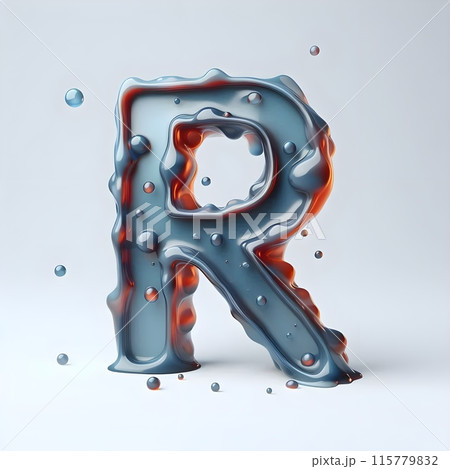 Dissolving Letter R.のイラスト素材 [115779832] - PIXTA