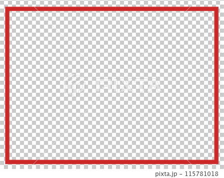 Simple square frame (red) - Stock Illustration [115781018] - PIXTA