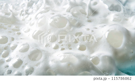 White frothy foam up close.のイラスト素材 [115786862] - PIXTA