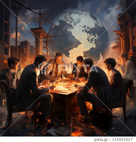 Gather for an impactful meeting, where diverse...のイラスト素材 [115831027 ...