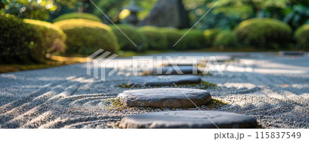 Zen stones bannerのイラスト素材 [115837549] - PIXTA