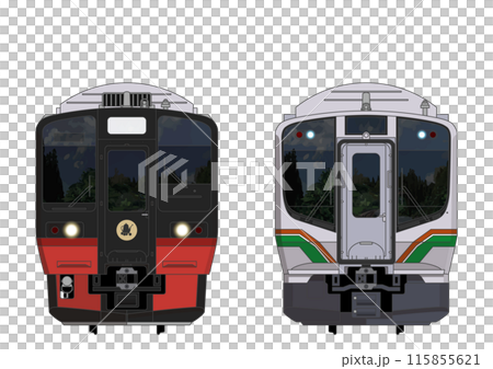 福島の列車No.3_719系700番台 / E721系のイラスト素材 [115855621] - PIXTA