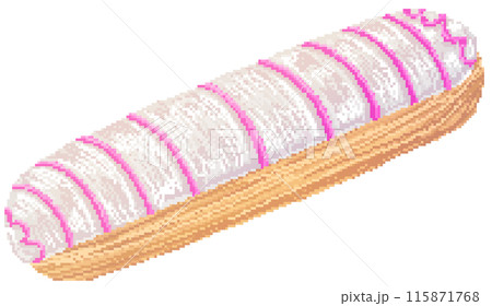 Eclair in pixel art styleのイラスト素材 [115871768] - PIXTA