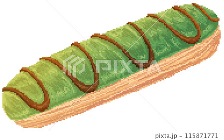 Eclair in pixel art styleのイラスト素材 [115871771] - PIXTA