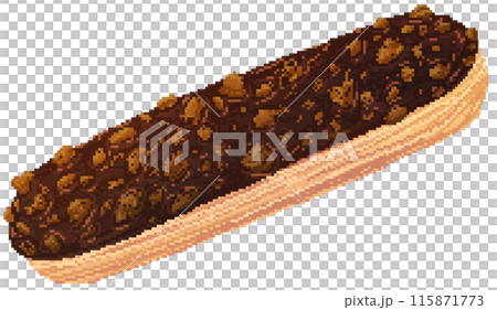 Eclair in pixel art styleのイラスト素材 [115871773] - PIXTA