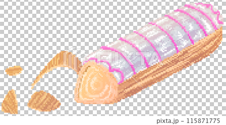 Eclair in pixel art styleのイラスト素材 [115871775] - PIXTA