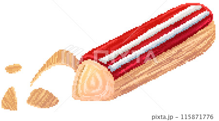 Eclair in pixel art styleのイラスト素材 [115871776] - PIXTA