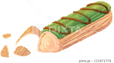 Eclair in pixel art styleのイラスト素材 [115871778] - PIXTA