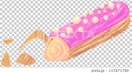 Eclair in pixel art styleのイラスト素材 [115871780] - PIXTA