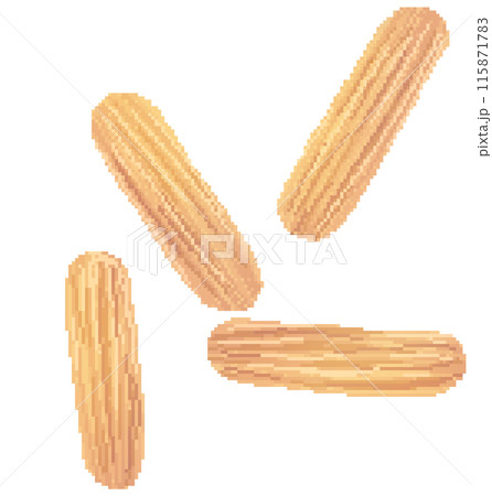 Eclair in pixel art styleのイラスト素材 [115871783] - PIXTA