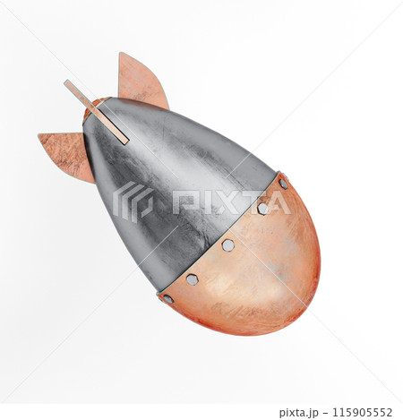 Atomic Nuclear Bomb on White Background. One of...のイラスト素材 [115905552] - PIXTA