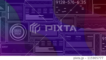 Composition of binary coding medical data...のイラスト素材 [115905777] - PIXTA