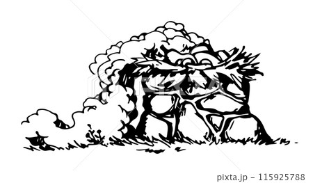 Stone Altar. Vector drawing iconのイラスト素材 [115925788] - PIXTA