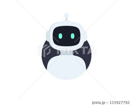 Chat Bot icon isolated on white backgroundのイラスト素材 [115927792] - PIXTA