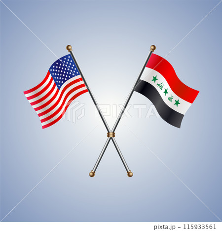 United States and Iraq flags relationsのイラスト素材 [115933561] - PIXTA