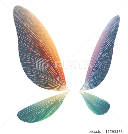 Fairy Wings Side View Drawing