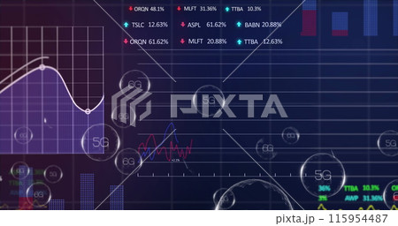 Image of 5g and 6g text in bubble with trading...のイラスト素材 [115954487] - PIXTA