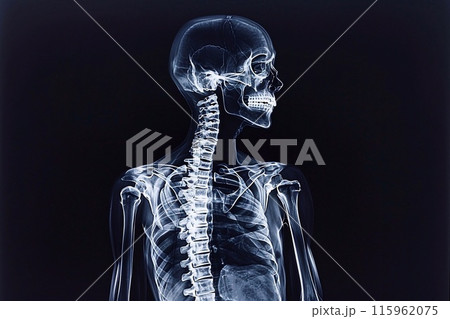 X ray of human skeletonのイラスト素材 [115962075] - PIXTA