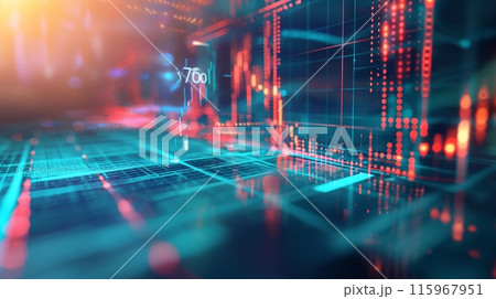 Digital Trading Data Visualizationのイラスト素材 [115967951] - PIXTA