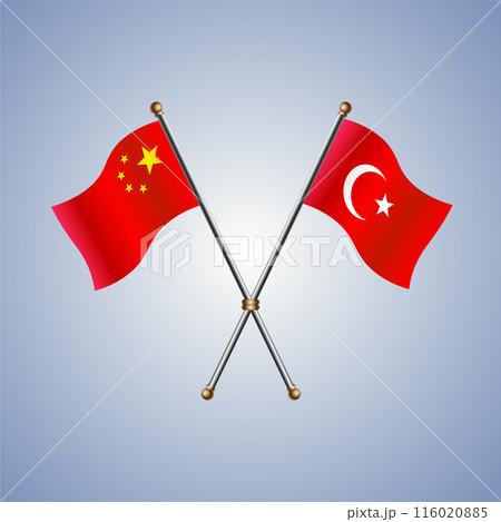 China and Turkey flags relationsのイラスト素材 [116020885] - PIXTA