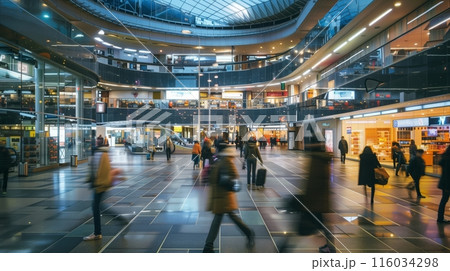 A bustling urban junction where LED...のイラスト素材 [116034298] - PIXTA