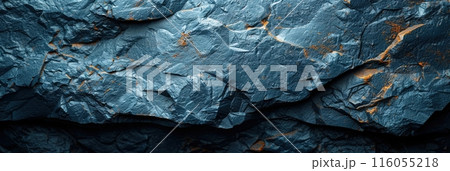 Close Up View of Rough, Blue Rock Formationのイラスト素材 [116055218] - PIXTA