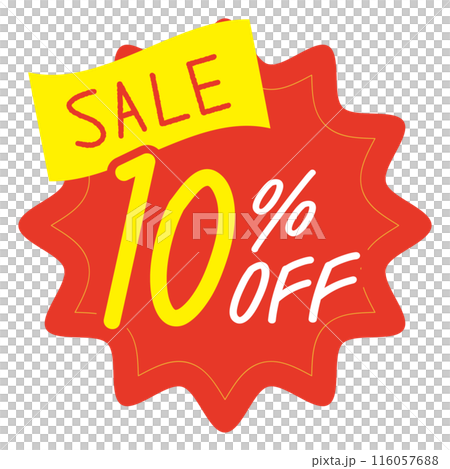 10％OFF セールアイコンのイラスト素材 [116057688] - PIXTA