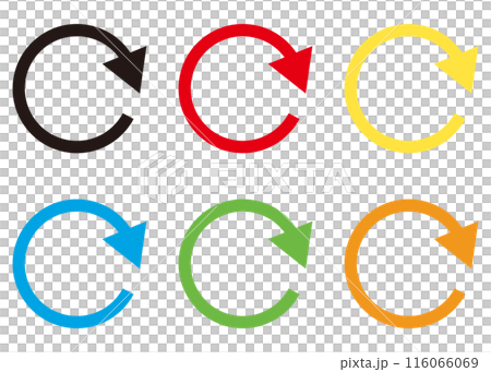 回転矢印イラストセットのイラスト素材 [116066069] - PIXTA