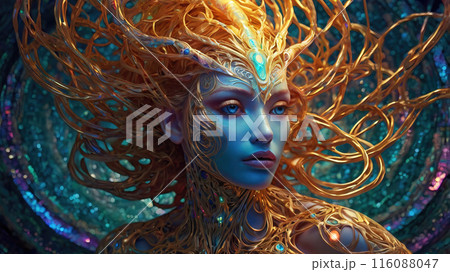 Mystical being from Venus, celestial creature...のイラスト素材 [116088047] - PIXTA