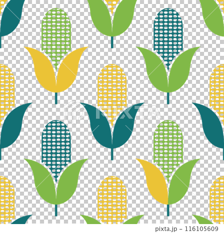 Seamless corn pattern - Stock Illustration [116105609] - PIXTA