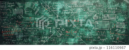 Vintage Chalkboard Texture. School chalkboard. 116110987 PIXTA