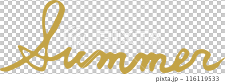 Summer English Cursive - Stock Illustration [116119533] - PIXTA